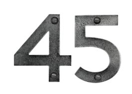 Finesse Pewter House Door Numbers at More Handles