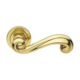 Carlisle Brass Manital Plaza Door Handle on Rose